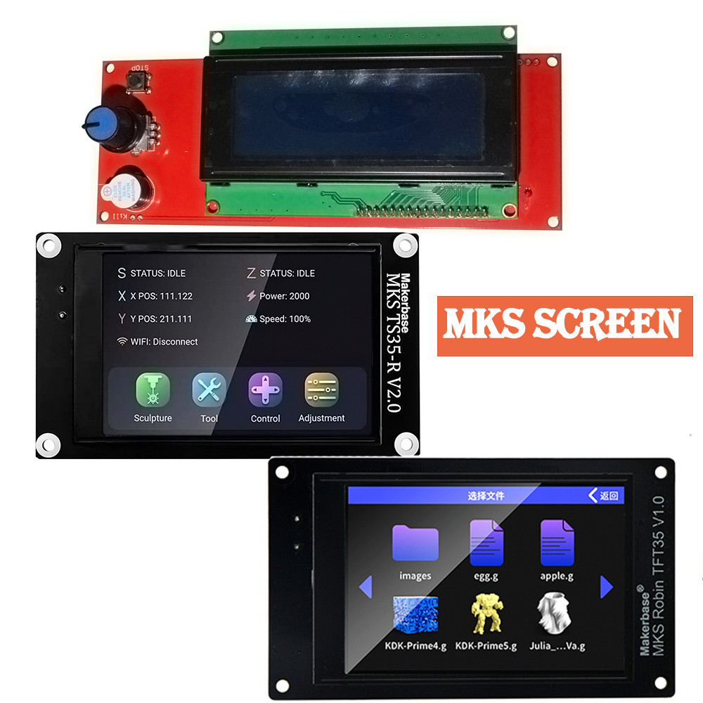 Mks TFT32 V4.0 2004 การควบคุม LCD หน้าจอสัมผัสแผงสมาร์ท Controller3D เครื่องพิมพ์ Reprap สมาร์ท ...