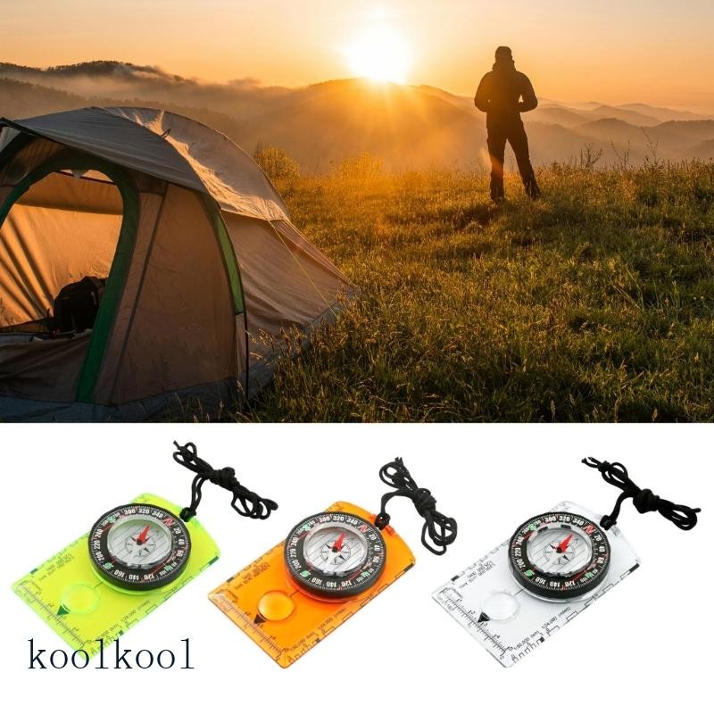 Kool Survival Navigation Baseplate Map Compasses with Scale ...