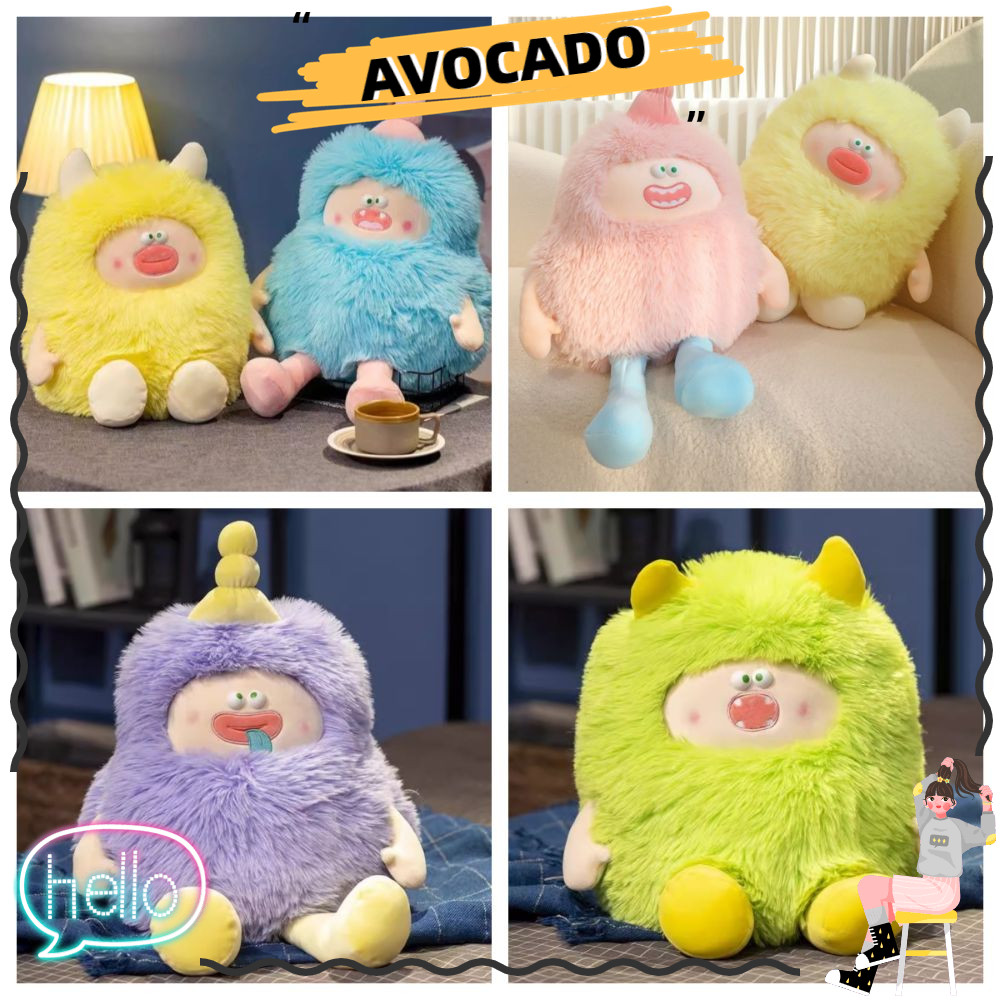 Avocar หมอน Snuggle สัตว์น้อยน่ารัก 45 ซม. ตุ๊กตาของเล่น, Kawaii โซฟา ...