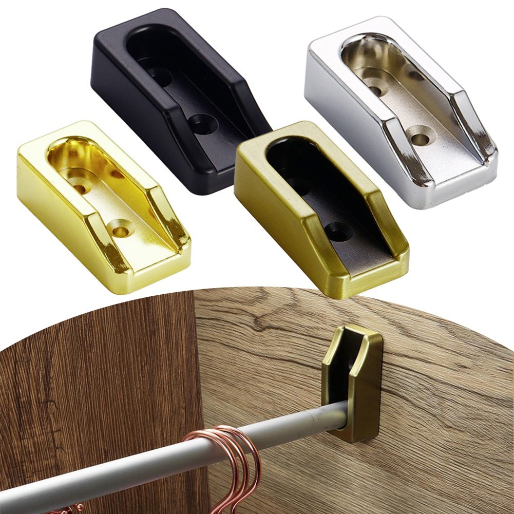 CRAZSL-TH2x Bracket Clothes Hanging Rod Holder Clothes Rail Support ...