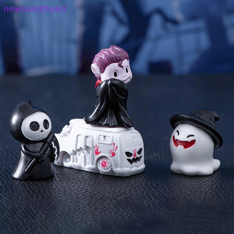 Newsandthen1 1 PC Mini Ghost Wizard เรซิ่นเครื่องประดับรถ Micro ภูมิ ...