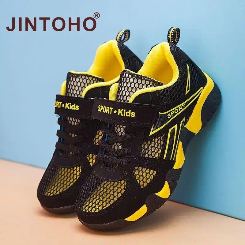 Jintoho ฤดูร้อนใหม่เด็กรองเท้าผ้าใบตาข่ายชาย Soft Sole Non Slip ...