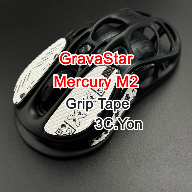 Mouse Grips GravaStar Mercury M2 เมาส์สําหรับเล่นเกมไร้สาย Anti-Slip ...
