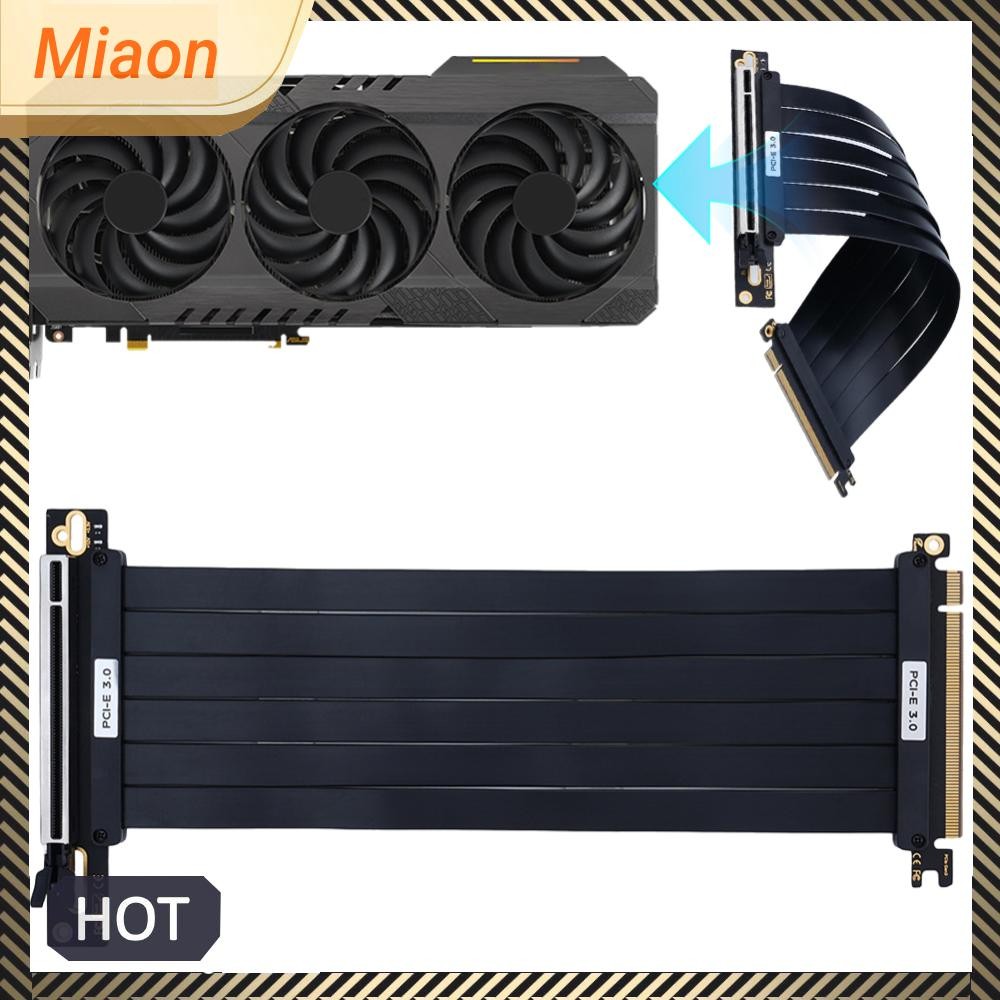 PCI-E 3.0 Riser Cable 90 องศา PCIe 3.0 X16 การ์ด Extender ยืดหยุ่นความ ...