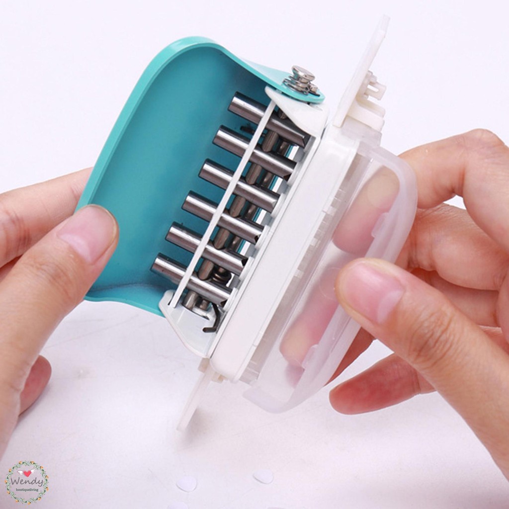 H9 Hole Puncher Paper Punches แบบพกพาปรับได้ 6 หลุม Punch เหมาะสําหรับ ...