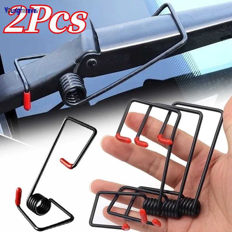 2 ชิ้น Universal กระจกรถยนต์ยาง Wiper Spring Booster/รถบรรทุกอัตโนมัติ ...