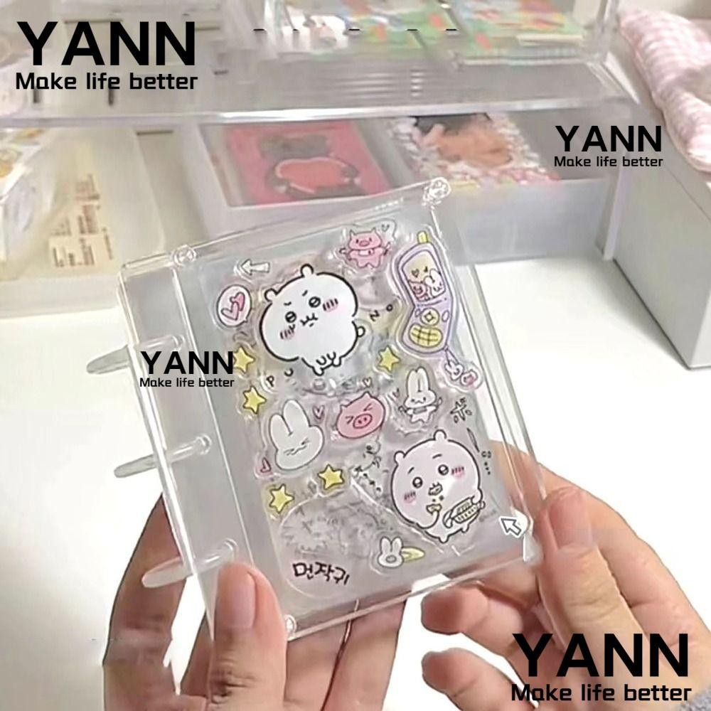 Yann1 20 ช่องคอลเลกชันอัลบั้ม Binder, DIY INS 3 นิ้ว Binder Jikawah Card Book, แบบพกพาขนาดใหญ่ ...