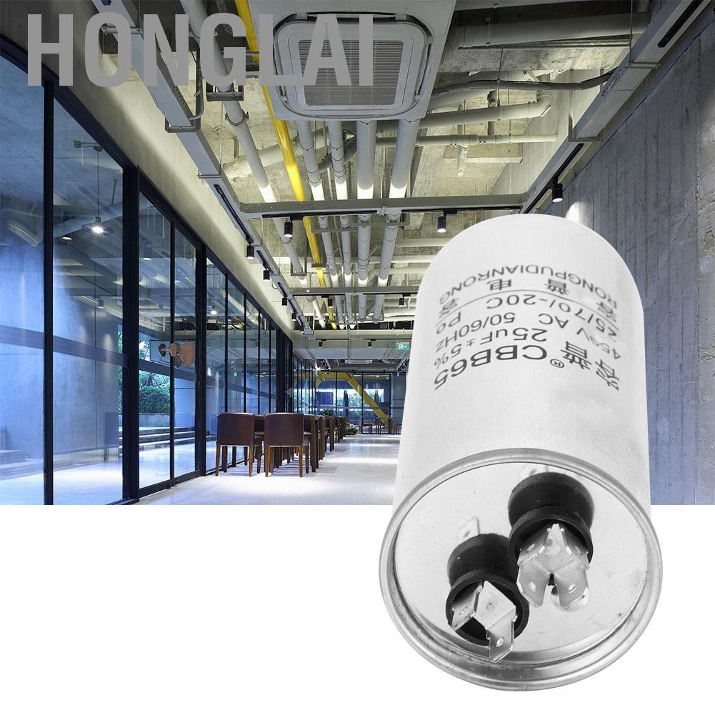 Honglai CB65 25UF 450V ตัวเก็บประจุอลูมิเนียมเปลือกป้องกันการระเบิด ...