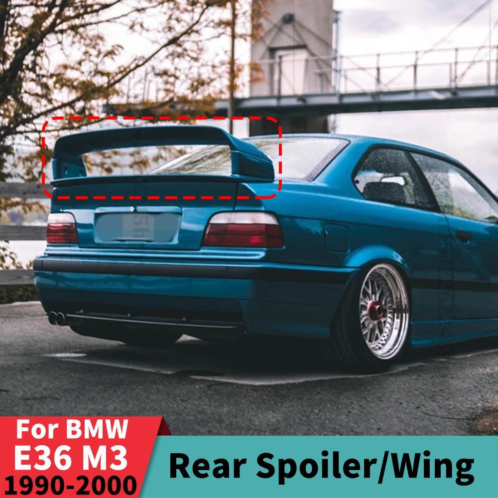 ด้านหลังสปอยเลอร์ปีกส่วนภายนอกกีฬา Boot Lip Tail สําหรับ BMW 3 E36 M3 ...