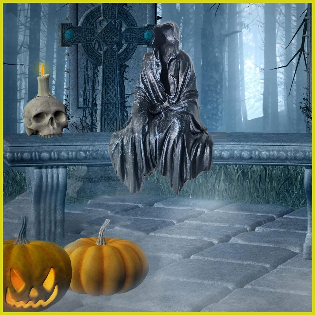 Reaper ตุ๊กตา Creeper Reaper นั่งรูปปั้น Devil Hand ฮาโลวีนเรซิ่น Death ...