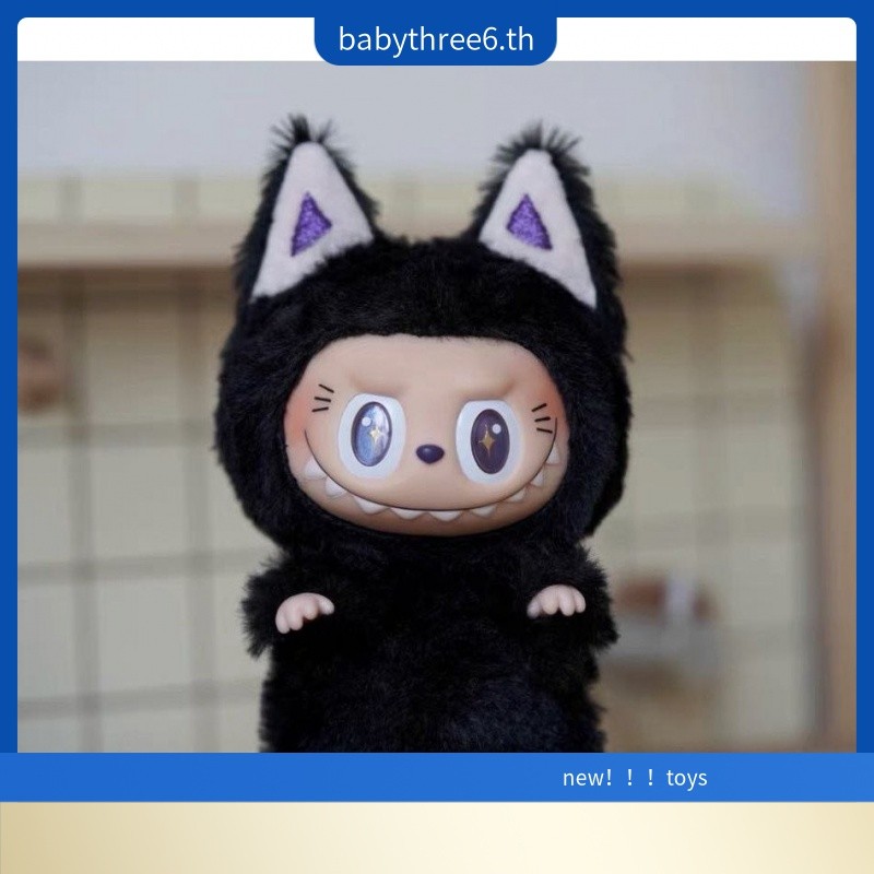 Labubu DIY Vinyl Lucky Cat Black Cat labubu Keychain access DIY Mobile ...