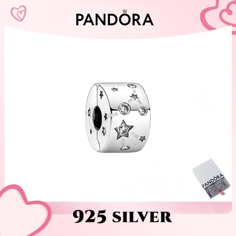 100% Pandora S925sterlingsilver แท้ใส่อุปกรณ์เสริม [790010C01]Stars ...