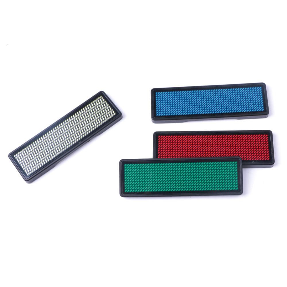 Hw Mini LED Digital Programmable แบบชาร์จไฟได้ Scrolling ชื่อข้อความ ...