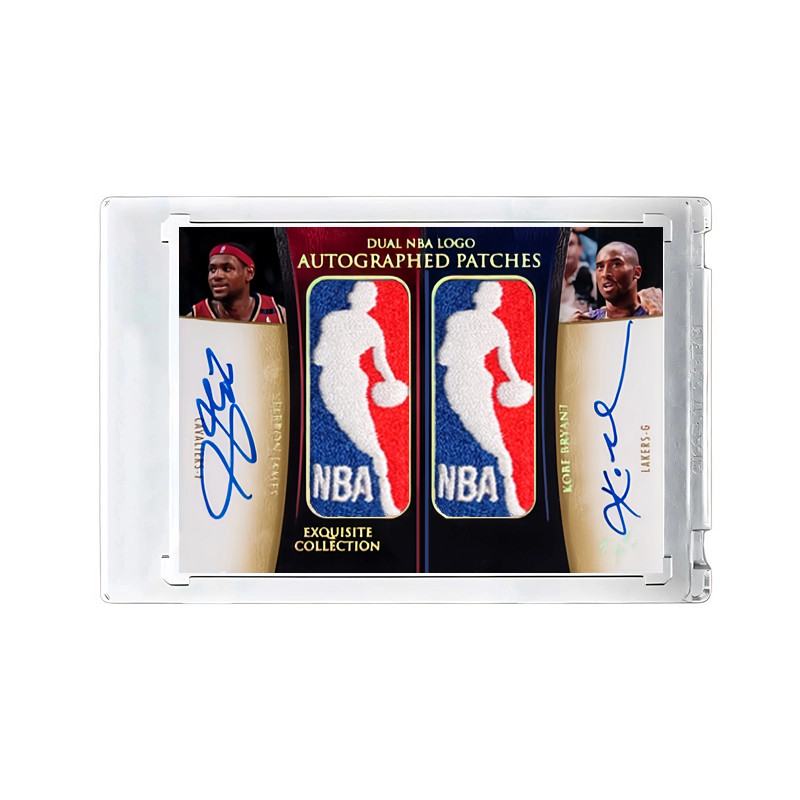 James & Kobe Double Sign Ball Star Card NBA Basketball Homemade Card ...