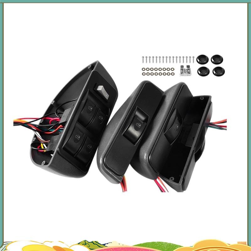 Super 12V รถ Universal Crescent Power Window Switch Kit 4 ประตูสวิทช์ ...