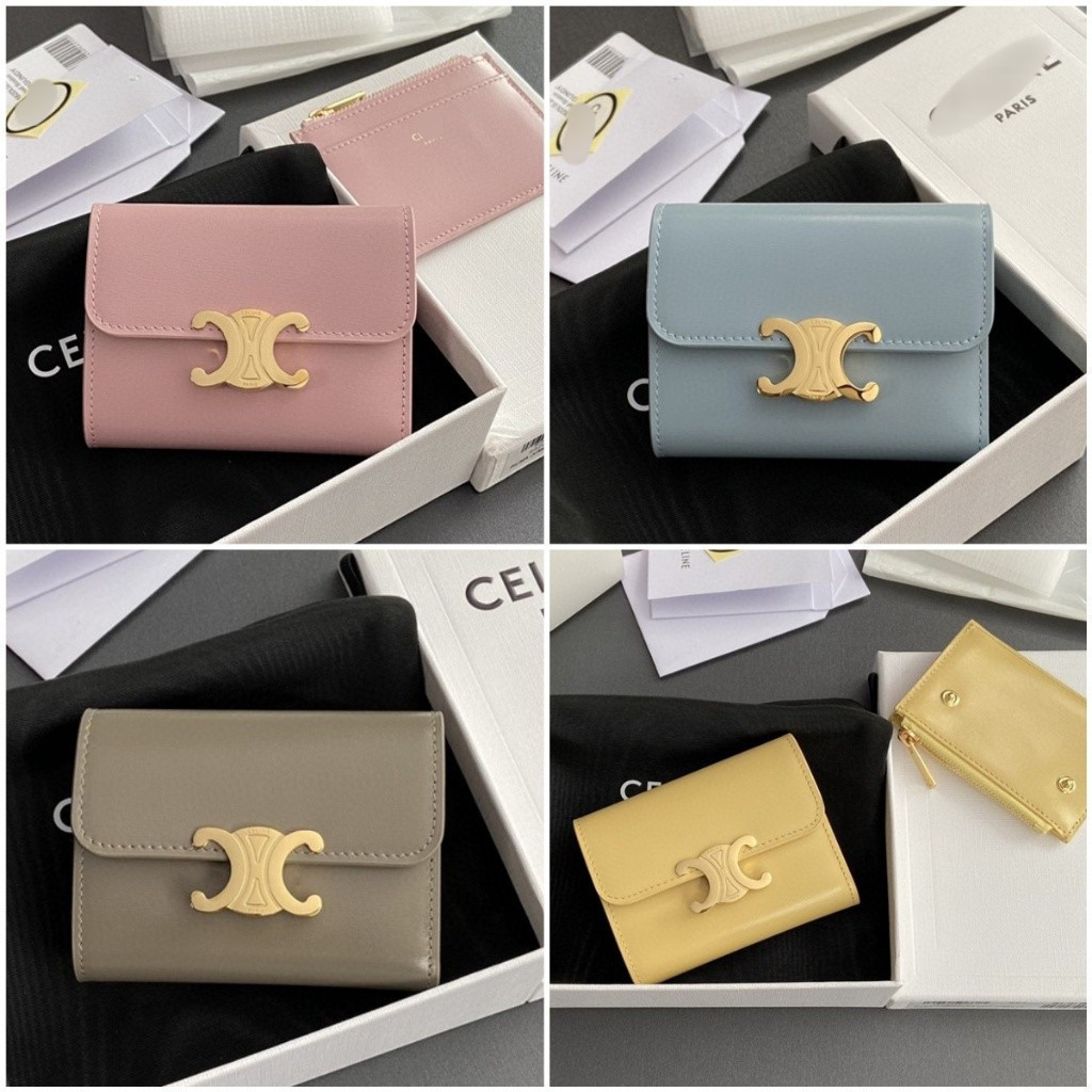 【พรีออเดอร์ 15 วัน】ราคา4300 652 653 TRIOMPHE กระเป๋าสตางค์ bifold wallets size9.5*7.5*3cm ...