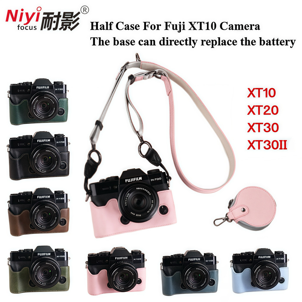Fuji XT30 II Retro สไตล์หนังเทียมฐานกล้องกรณี Fujifilm XT10 กรณี XT20 ...