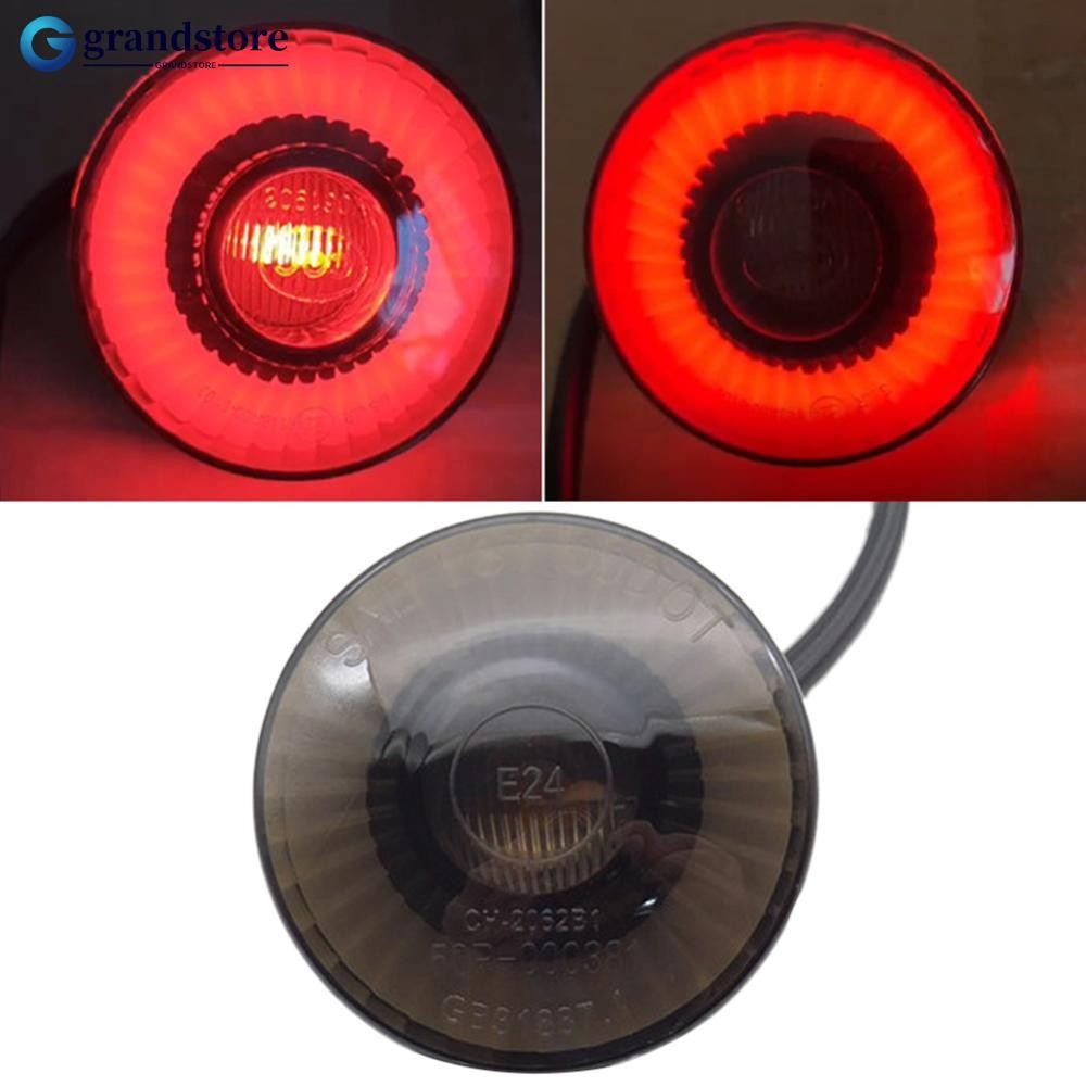 GRS 12V รถจักรยานยนต์ LED ไฟท้ายด้านหลังหยุดไฟท้ายรอบสําหรับรถมอเตอร์ไซด์ | Shopee Thailand