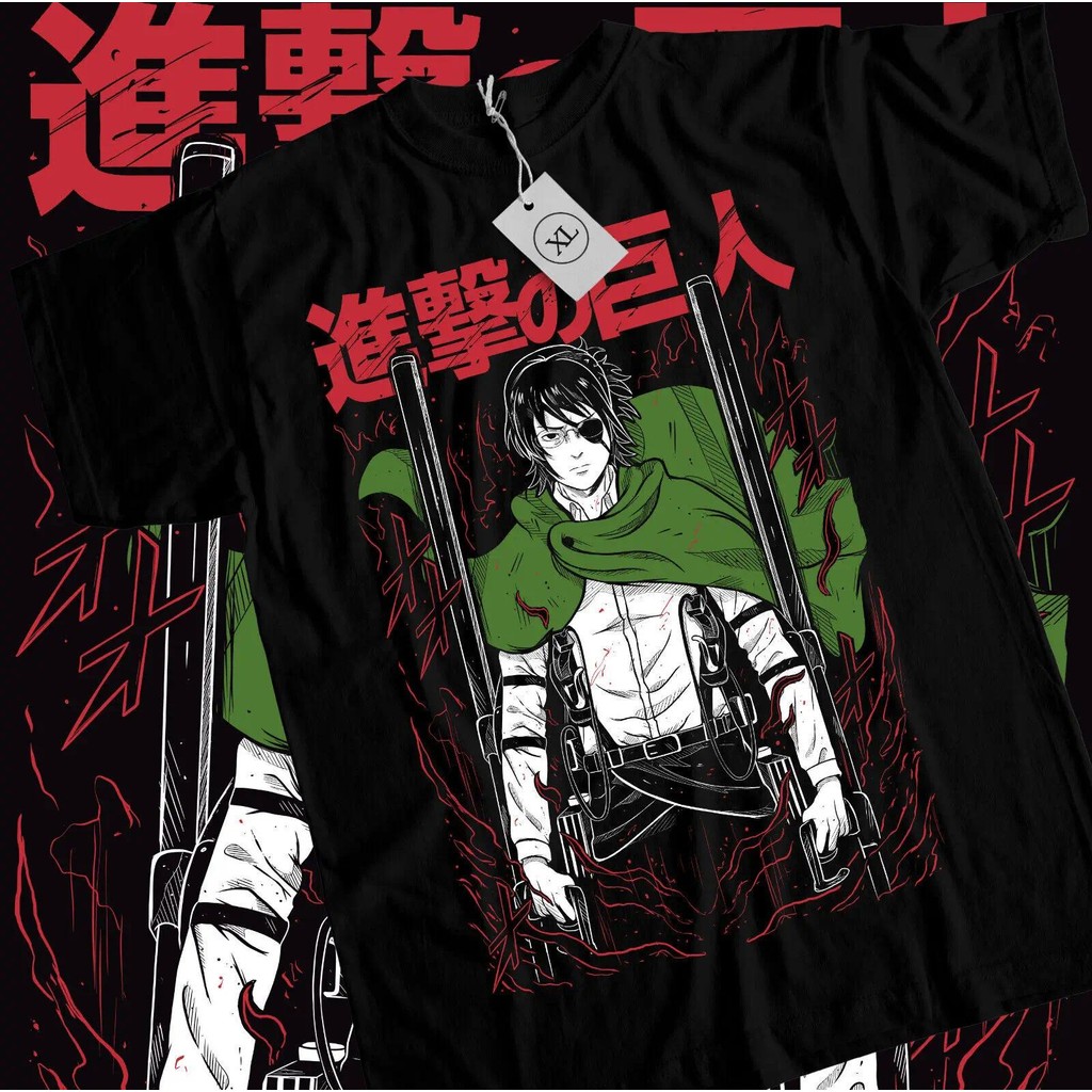 เสื้อยืด Hang Zoe Attack on Titan AOT, อนิเมะ, มังงะ Levi Eren ซีซั่น 4 ...