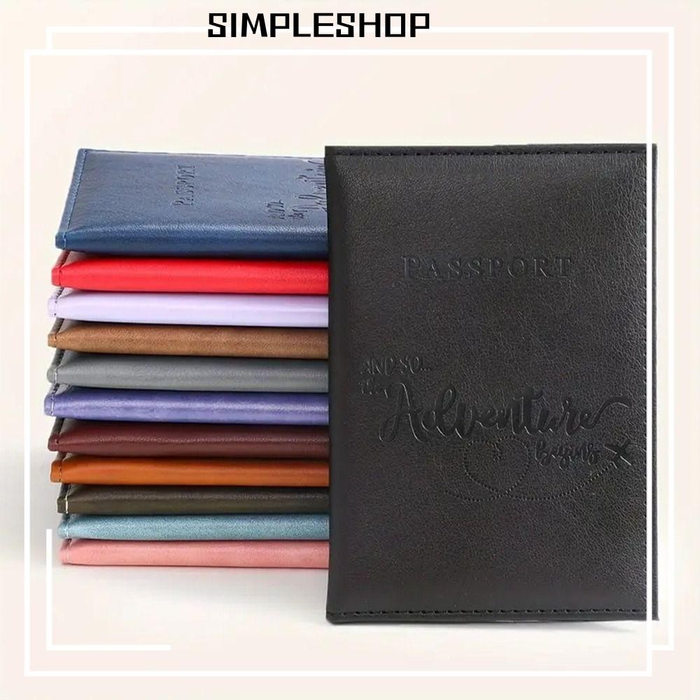 SIMPLESHOP ปกหนังสือเดินทางPU หนังPUกันน้ำ สำหรับพกพาบัตรหลายใบและใช้งานขณะท่องเที่ยว | Shopee ...