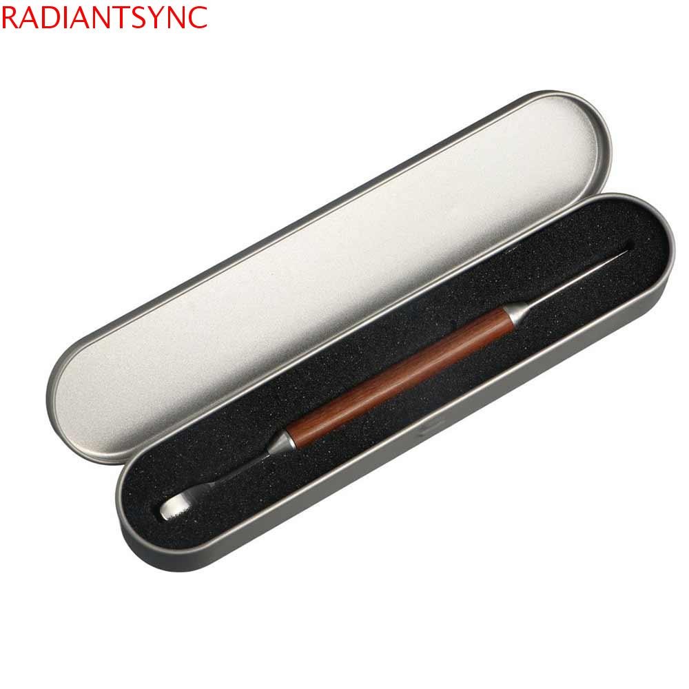 RADIANTSYNC Coffee Latte Art Pen,ด้ามไม้สแตนเลสเข็มกาแฟ,กันสนิมทนทานพร้อมกล่อง Double Ended ...