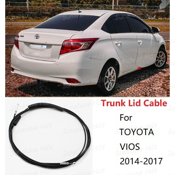 ช่อง/TrunkฝาปิดสําหรับToyota Vios 2014 2015 2016 2017 2018 2019 2020 ...
