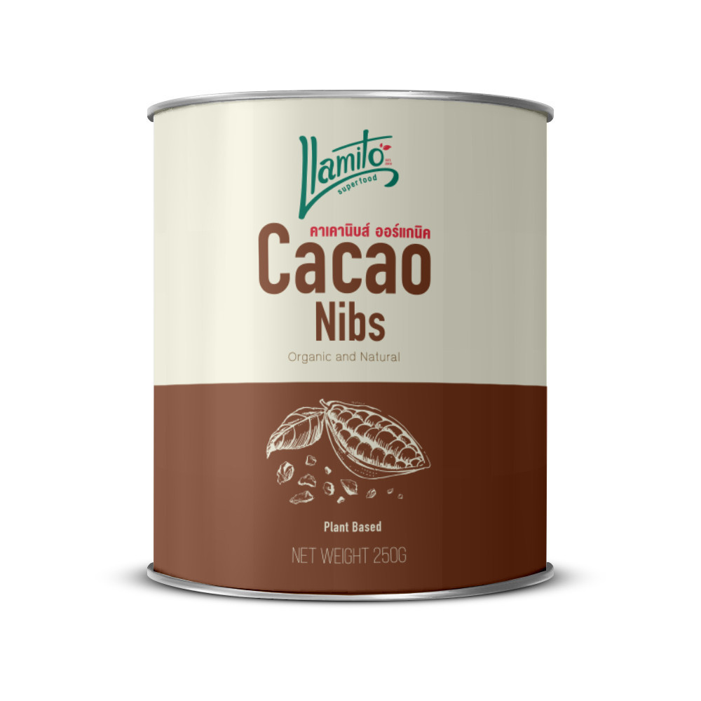 Llamito Organic Cacao Nibs (250กรัม) คาเคานิบส์ ออแกนิค ชนิดเกล็ด ไม่ ...