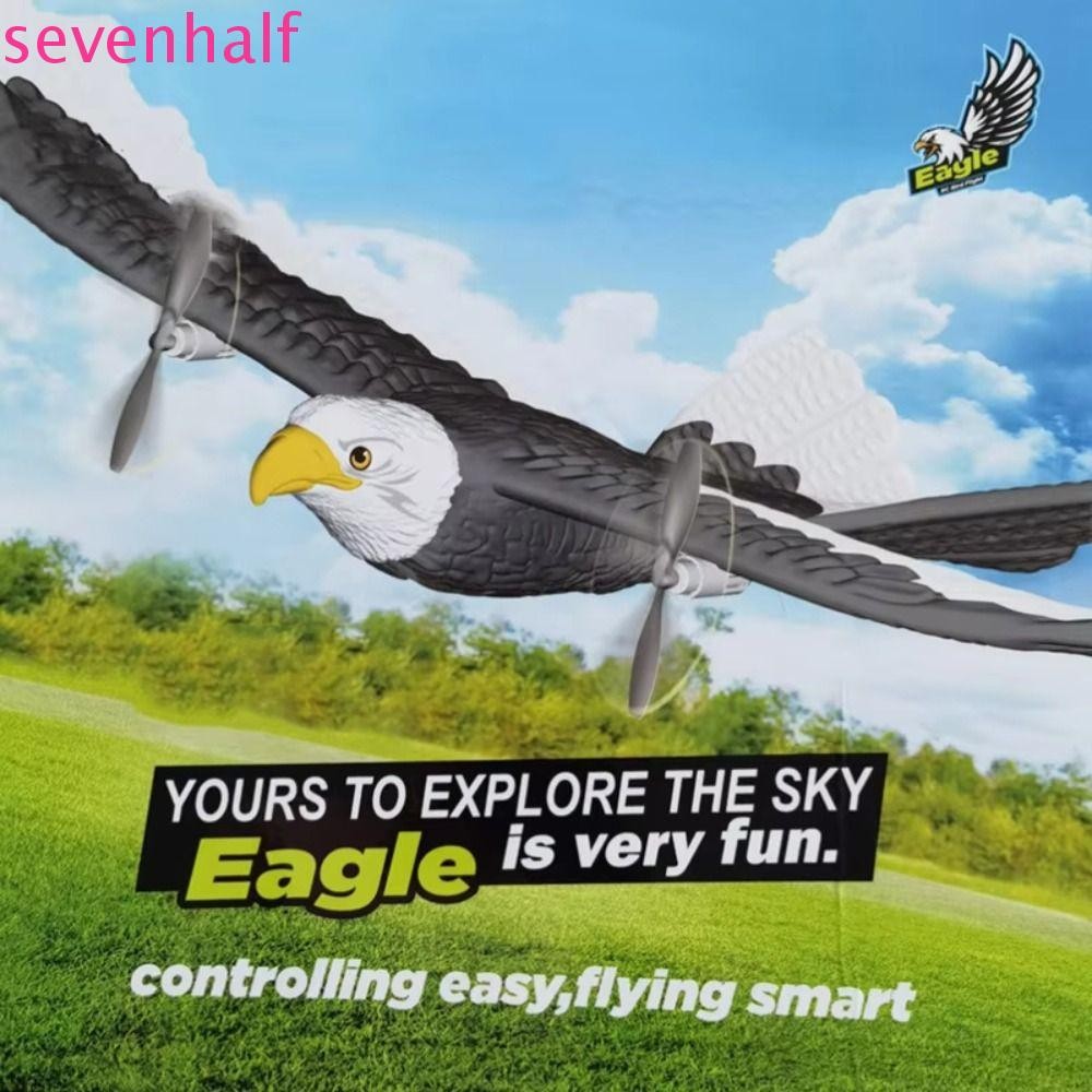 SEVENHALF RC Eagle Aircraft Fighter, ชาร์จ EPP โฟม Eagle RC Flying ของเล่น, Gravity Sensing RC ...