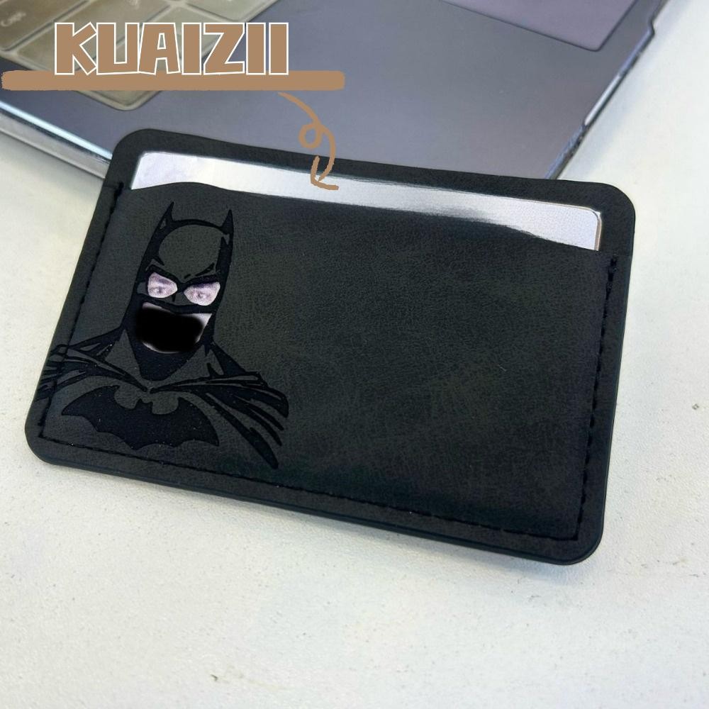 KUAIZII Batman ID Card Holder, พียูคลีนเนอร์กันน้ำสำหรับบัตรประชาชนและ ...