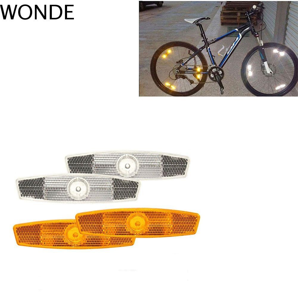 WONDE 2 ชิ้นจักรยาน Spoke แผ่นสะท้อนแสงพลาสติกขายร้อนขี่จักรยานใหม่ 1 ...