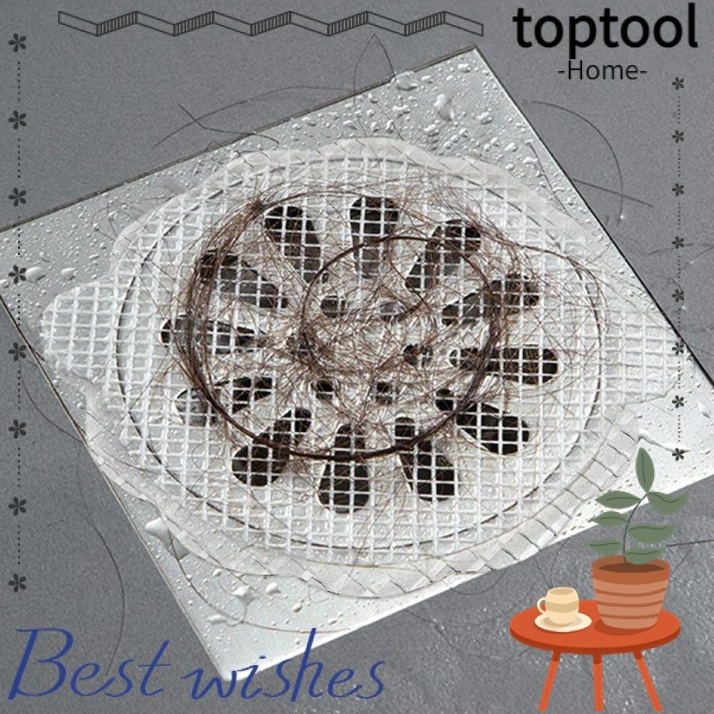 Toptool 10 ชิ้นสติกเกอร์ท่อระบายน้ําชั้นแบบใช้แล้วทิ้ง, Anti-blocking Sink Filter สติกเกอร์ ...