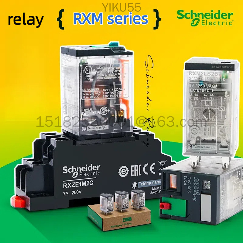 Schneider รีเลย์ DC กลางพร้อมโคมไฟ RXM2LB2BD 8-pin 5A แม่เหล็กไฟฟ้า DC24VAC220V | Shopee Thailand