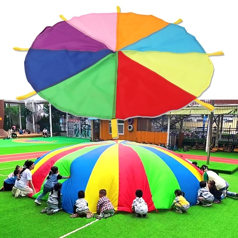 To Cooperative Game Rainbow Parachute เด็กเด็กเต็นท์เล่นกิจกรรมกลางแจ้ง ...