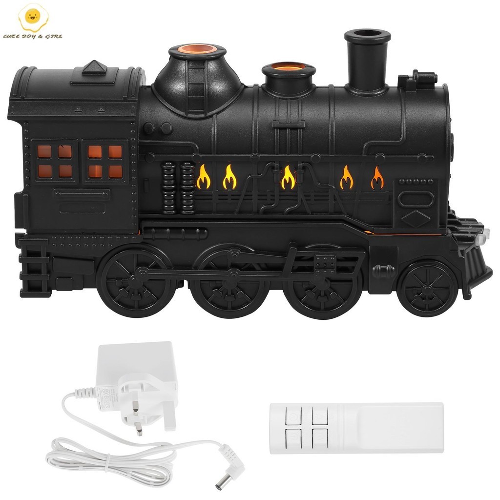 Steam Train Essential Oil Diffuser พร้อมไฟ 300ml รถไฟ Humidifier ...