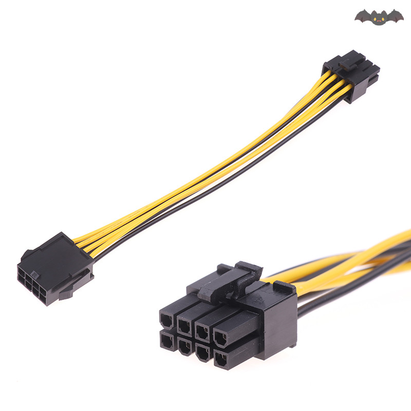 [PE] อะแดปเตอร์ PCI-E CPU EPS 8 Pin To Dual 8P Power Splitter สายการ์ด ...