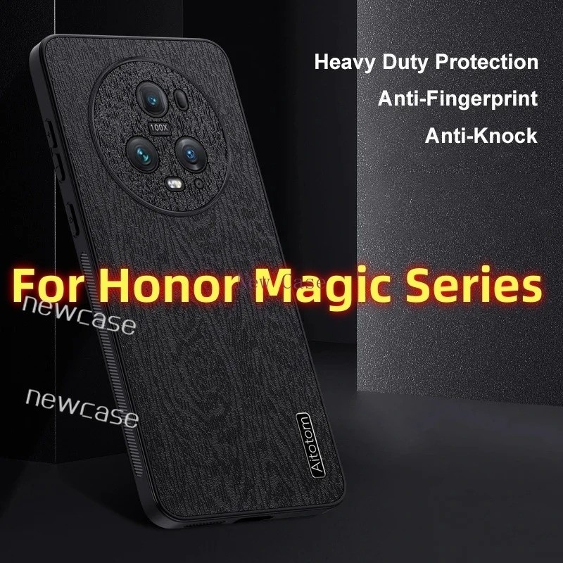 หรูหรารูปแบบต้นไม้หนัง PU สําหรับ Honor Magic6 Pro Magic 6 5 4 3 Magic5 5Pro Magic4 4Pro Magic3 ...