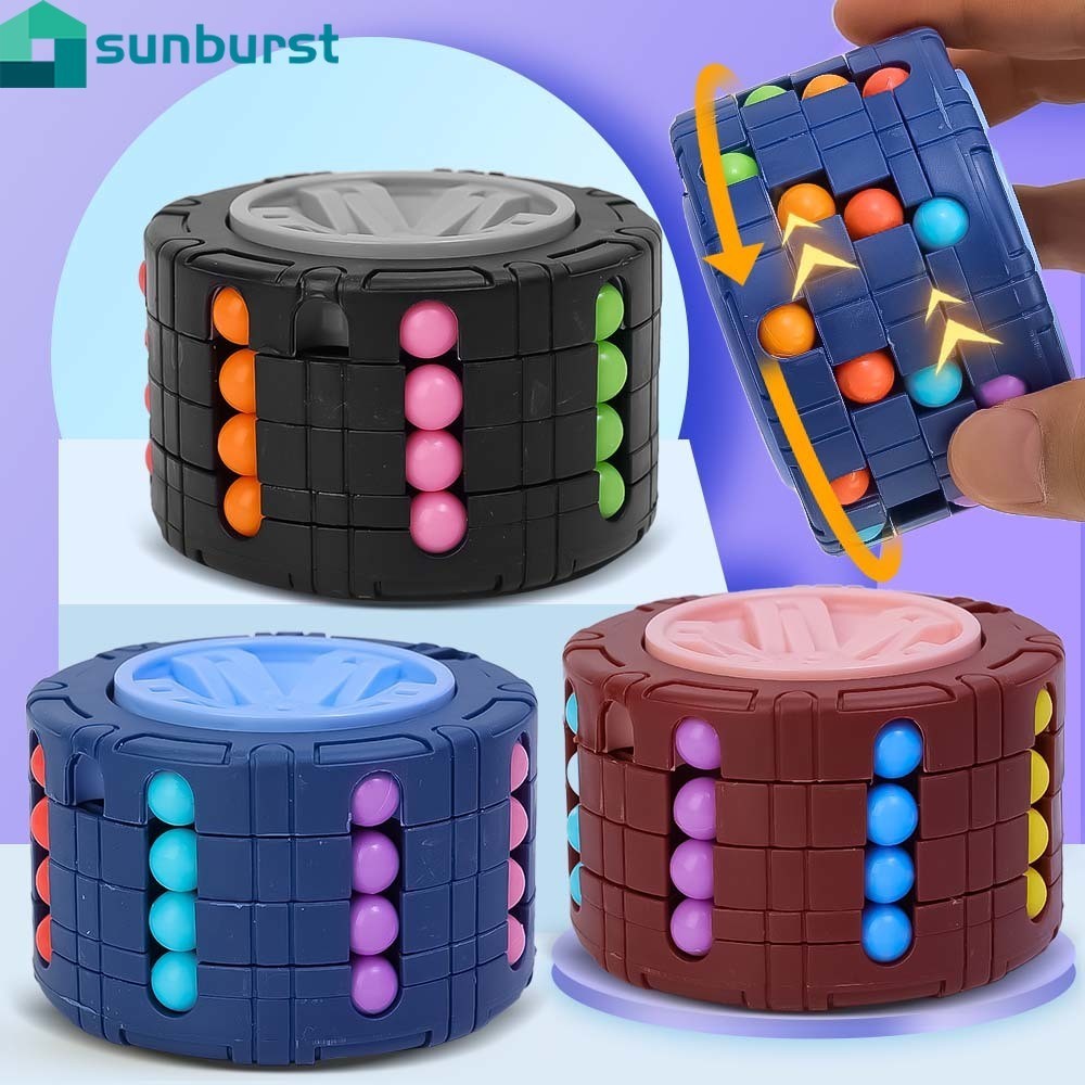 3d กระบอก Magical Bean Gyro Cube - Fidget บรรเทาความเครียดของเล่น ...