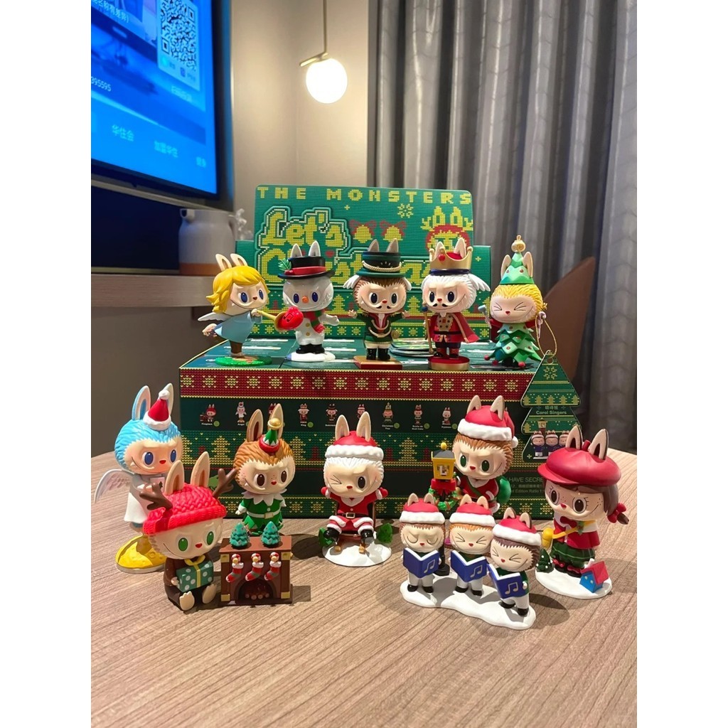 [ของแท้] popmart The Monsters embrobu together Christmas Series blind ...