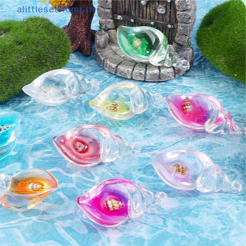 Alittlese 10 ชิ้น Creative Luminous สีสัน Conch หัตถกรรม Mini Conch ...