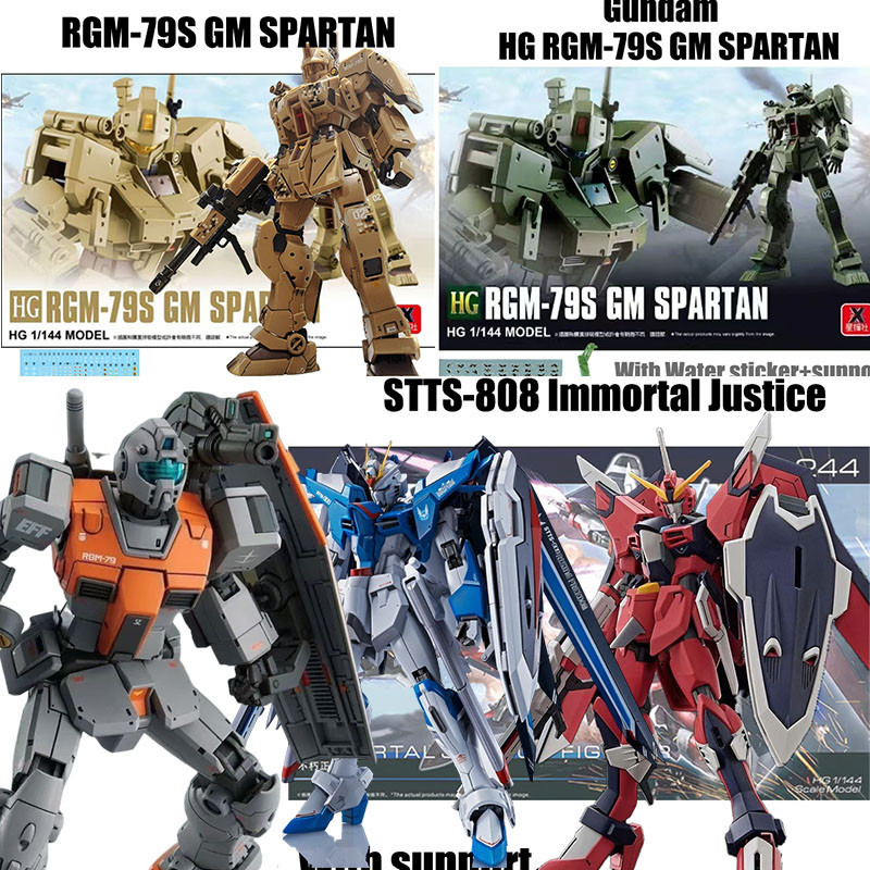 Rgm-79s GM SPARTAN Immortal Justice Gundam Hg Beargguy III JMS Zeta 3 MS-06R Zaku 1/144 Impulse ...