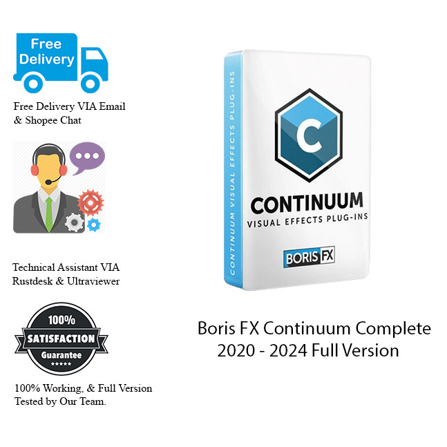 Boris FX Continuum Complete 2020 | 2021 | 2022 | 2023 | 2024 Full Version | Shopee Thailand
