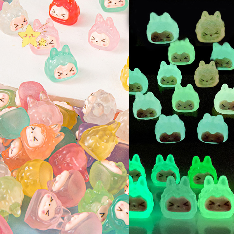 [JBTH] 10 ชิ้น Luminous Rabbit Glow At Night Micro Landscape ตกแต่ง ...