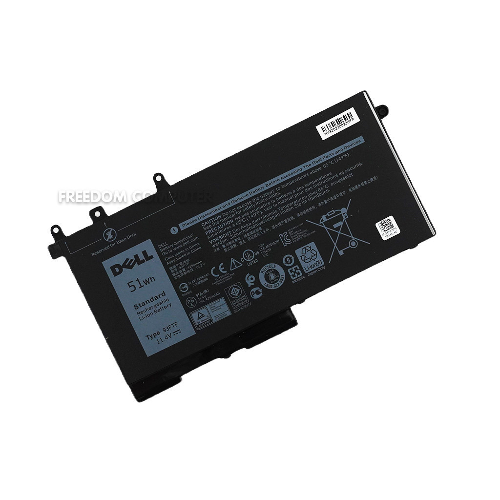 แบตเตอรี่โน๊ตบุ๊ค(แท้) 93FTF สำหรับ DELL Latitude 5280 5480 5580 ...