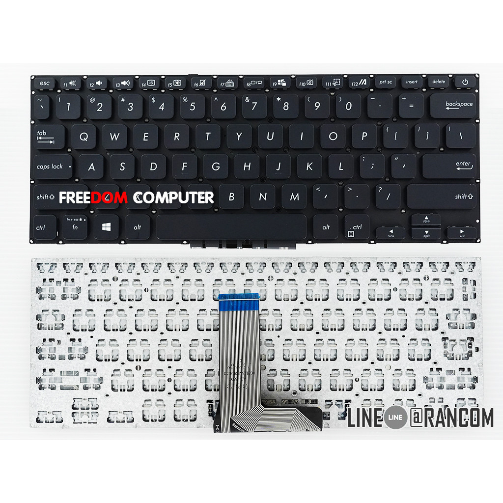 คีย์บอร์ด ASUS X409 อังกฤษ สีดำ KEYBOARD | Shopee Thailand
