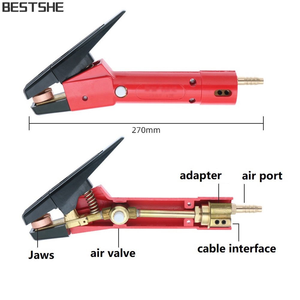 Carbon Gouging Torch Air Carbon Arc Gouging Rods Electrode Holder Clamp ...