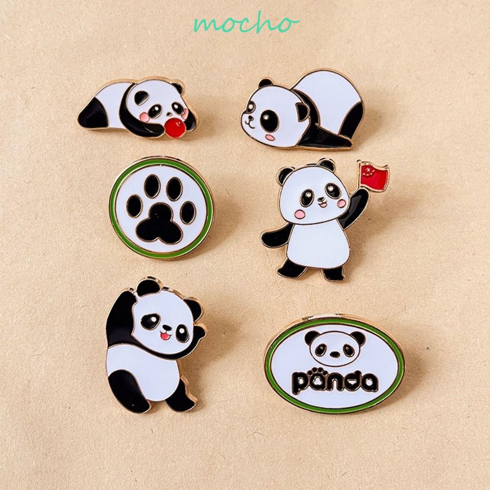 Mocho Panda เคลือบ Pins, เครื่องประดับ Trinket เคลือบการ์ตูน Panda เข็ม ...