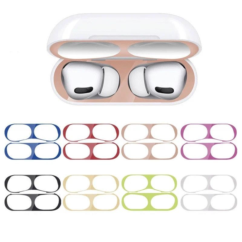 Airpods4 AirPods3 AirPods2 AirPodsPro Pro2 2 ชิ้นโลหะบางเฉียบกันฝุ่นหู ...