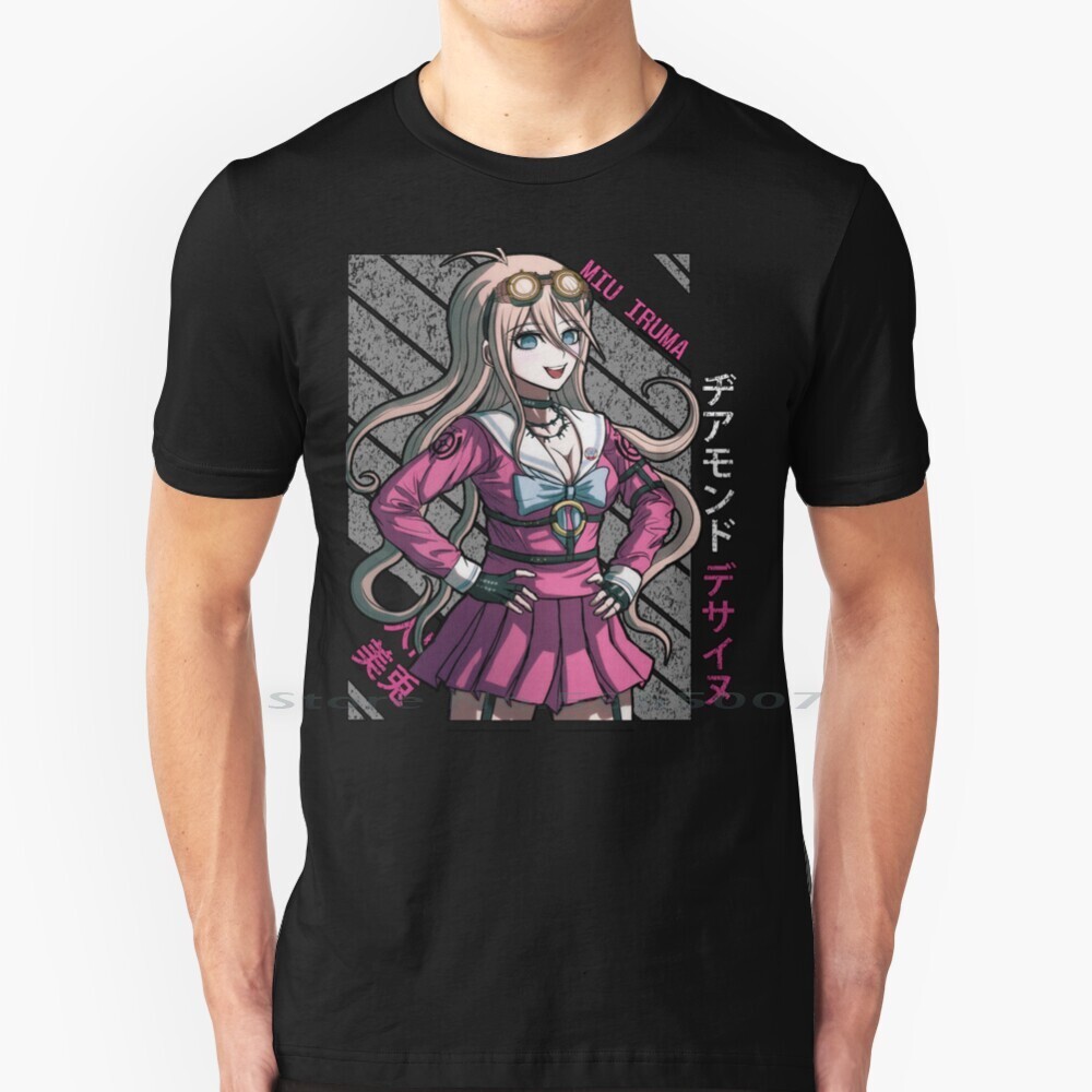 Miu Iruma-Danganronpa V3 T เสื้อผ้าฝ้าย 100% Miu Iruma Dangan Ronpa ...