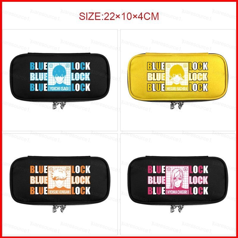 SQ1 BLUE LOCK การ์ตูนอะนิเมะกรณีดินสอนักเรียนซิปกระเป๋าเก็บดินสอกระเป๋า ...