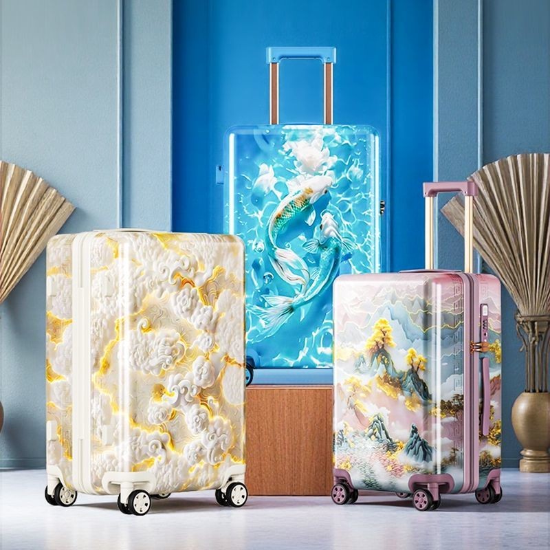 อินเทรนด์แห่งชาติ Xiangrui 67 ซม.กระเป๋าเดินทางหนา PC ชายรถเข็น Double ...